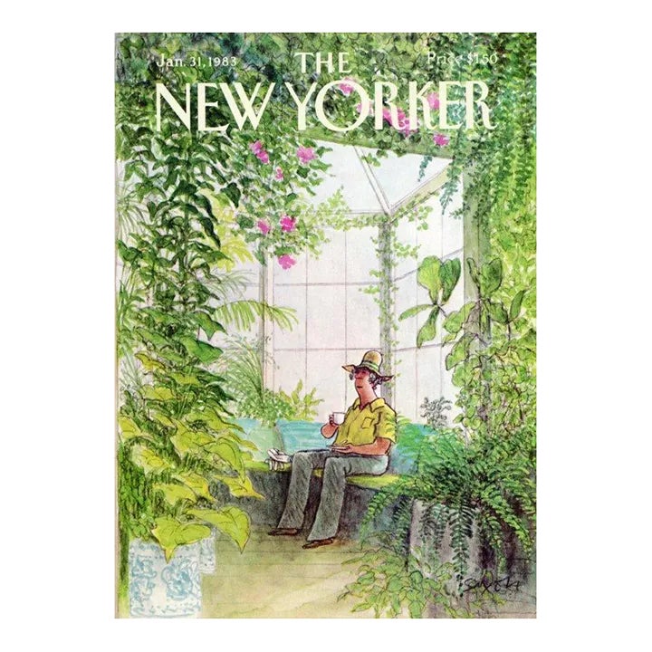 1983 Vintage New Yorker Cover, January 31 (Charles Saxon), Original New ...