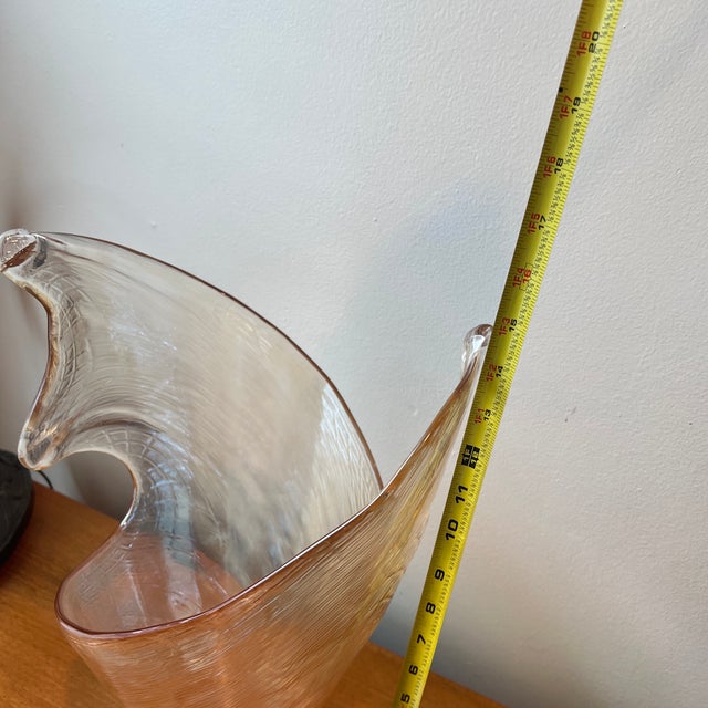 Glass Wave Vase | Chairish