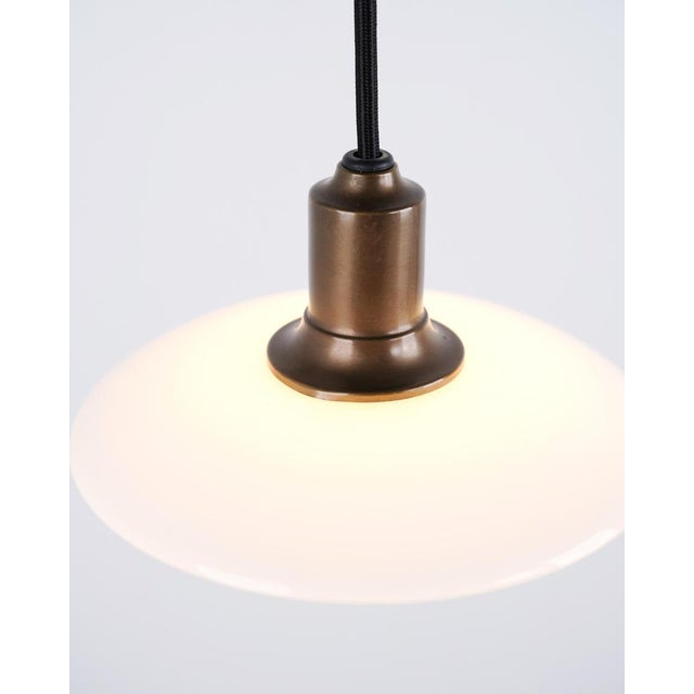 Pendant Lamp in Burnished Brass and Opal Glass by Poul Henningsen for ...