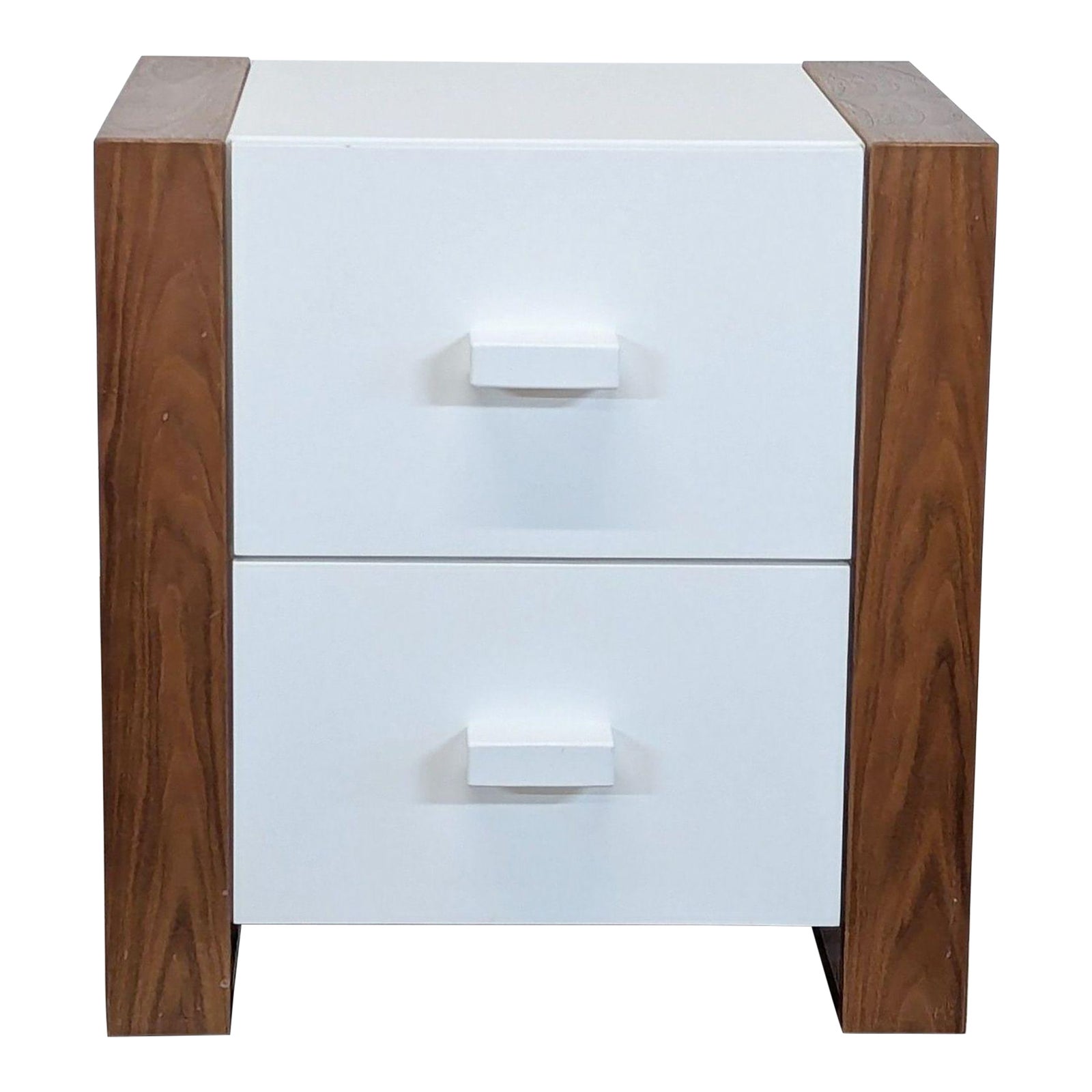 DucDuc Austin Modern Two Drawer Nightstand | Chairish