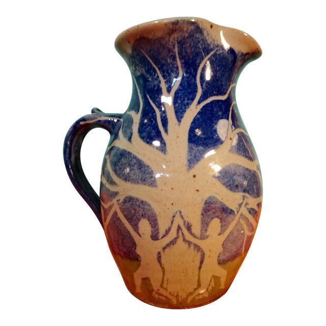 1990s Naked Ladies Dancing in Moonlight Pitcher, Signed | Chairish