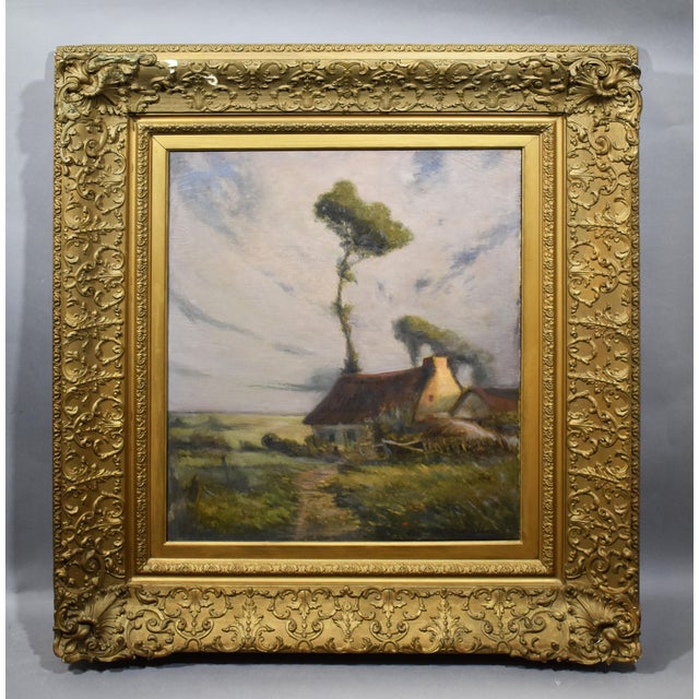 George Ames Aldrich Antique American Impressionist Panoramic Cloud ...