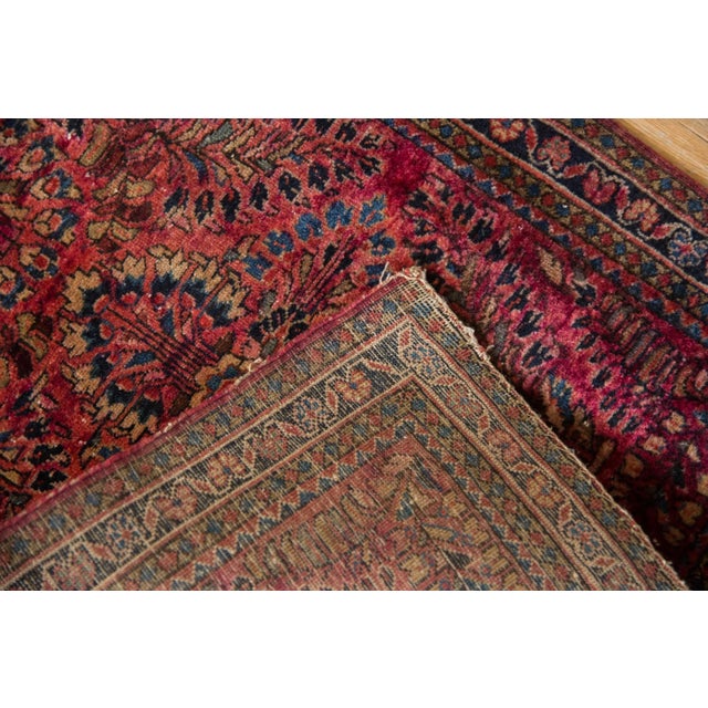 Vintage Fine American Sarouk Square Rug Mat | Chairish