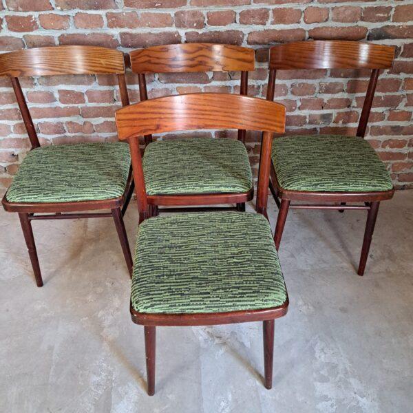Vintage Danish Teak Chairs, 1960s, Set of 4 | Chairish