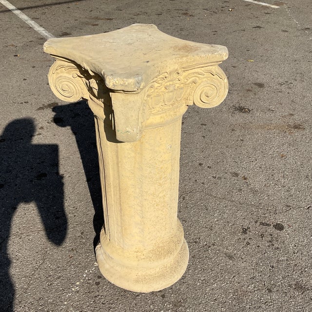 Antique Greek Column Pedestal | Chairish