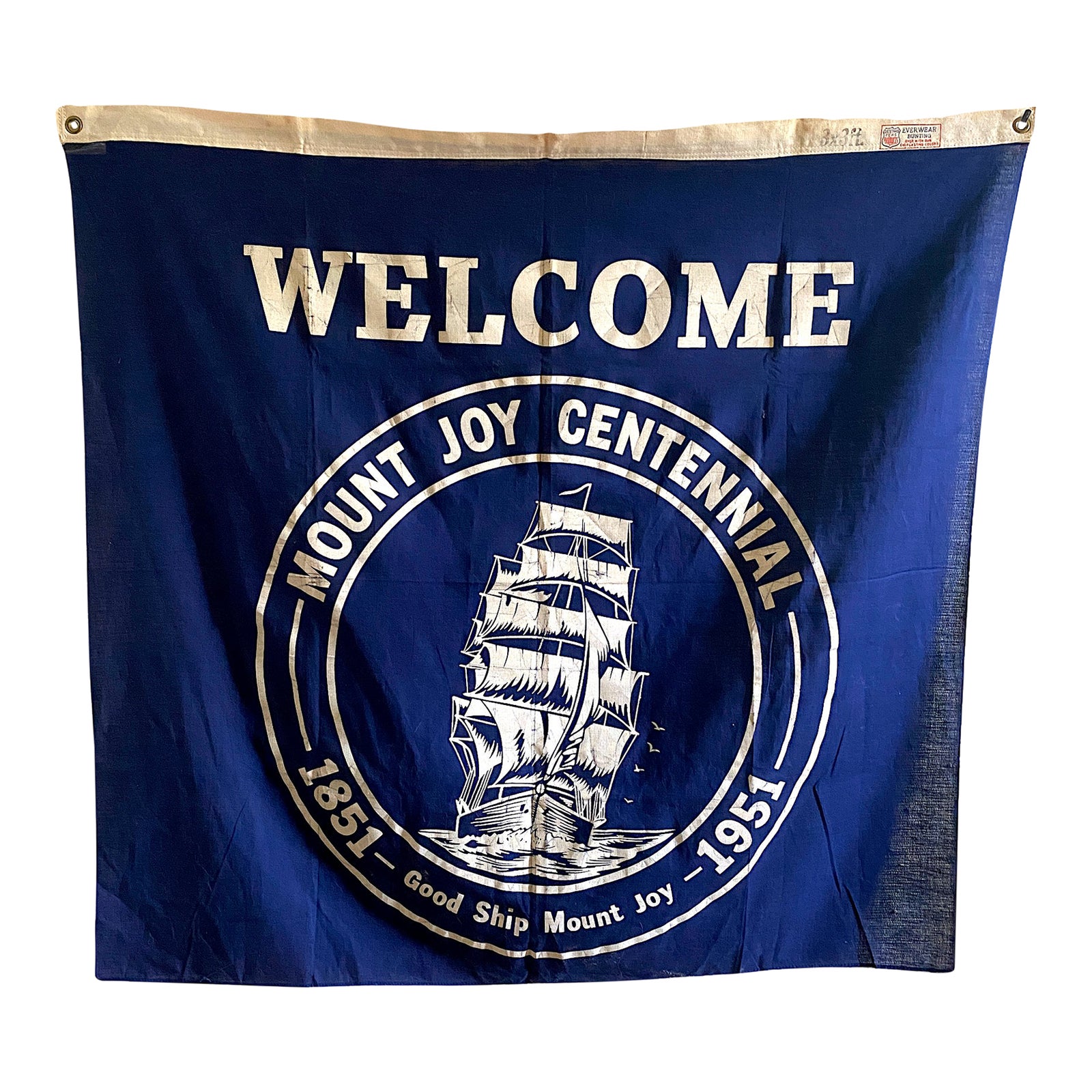 1951 Welcome Mount Joy Pennsylvania Centennial Good Ship Regatta Burgee ...