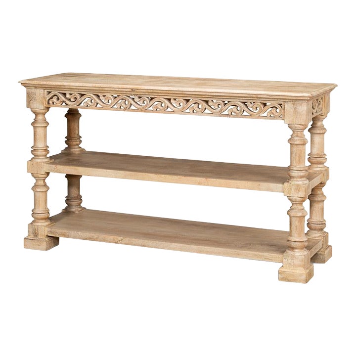Italian Renaissance Three-Tier Console Table | Chairish