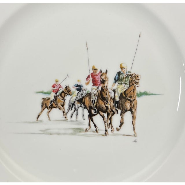 Vintage Ralph Lauren “Polo Scene” Bone China Dinner Plates- Set of 8 ...