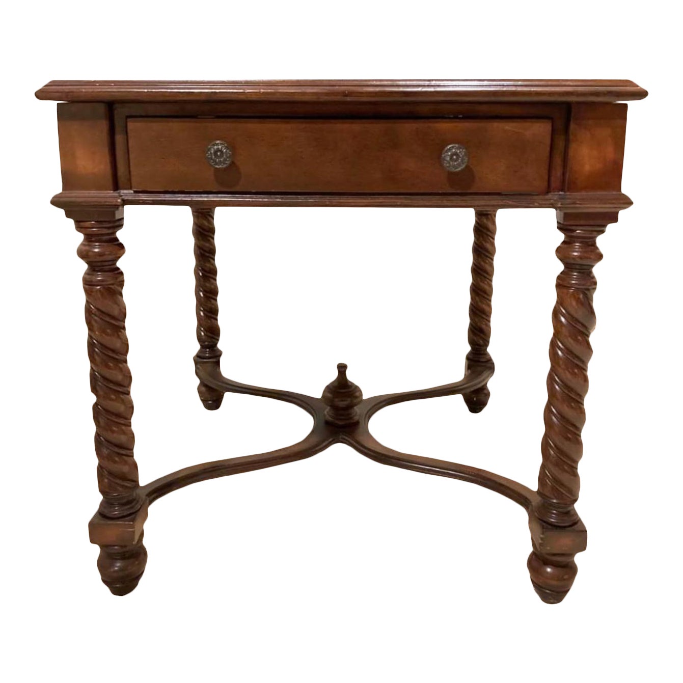 Vintage Theodore Alexander Games inReverse Game Table With Leather-Top ...