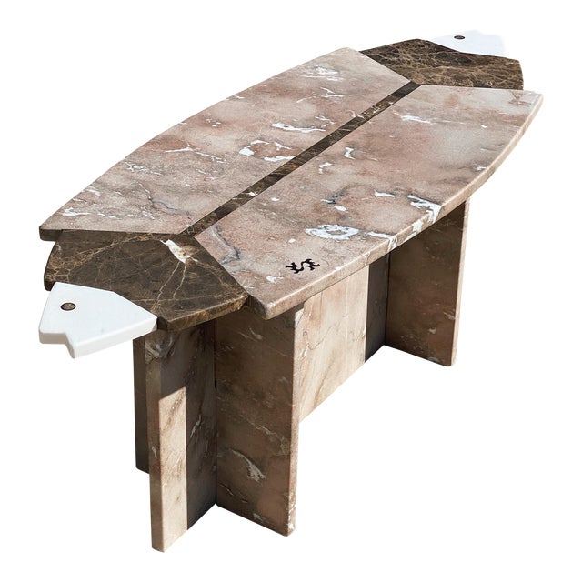 Unique Fish Shaped Marble Coffee Table, Mid Century | Chairish
