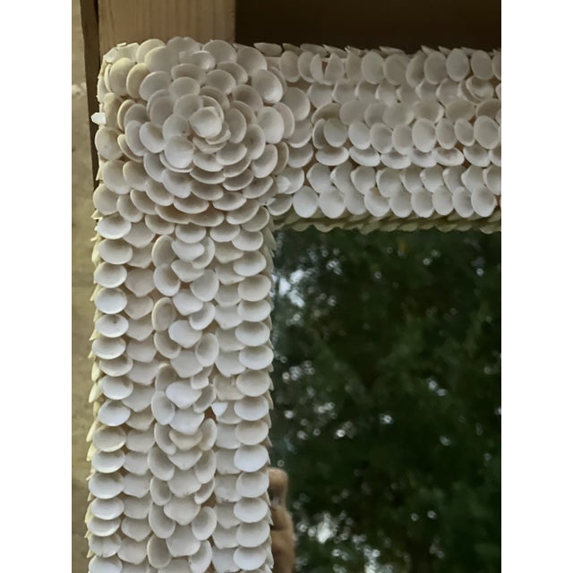 1970s Large Shell Mirror | Chairish