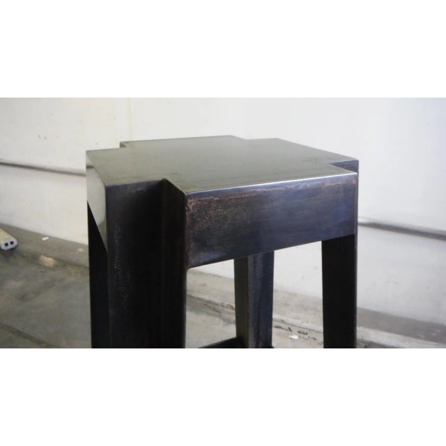 Iron Cross Side Table | Chairish