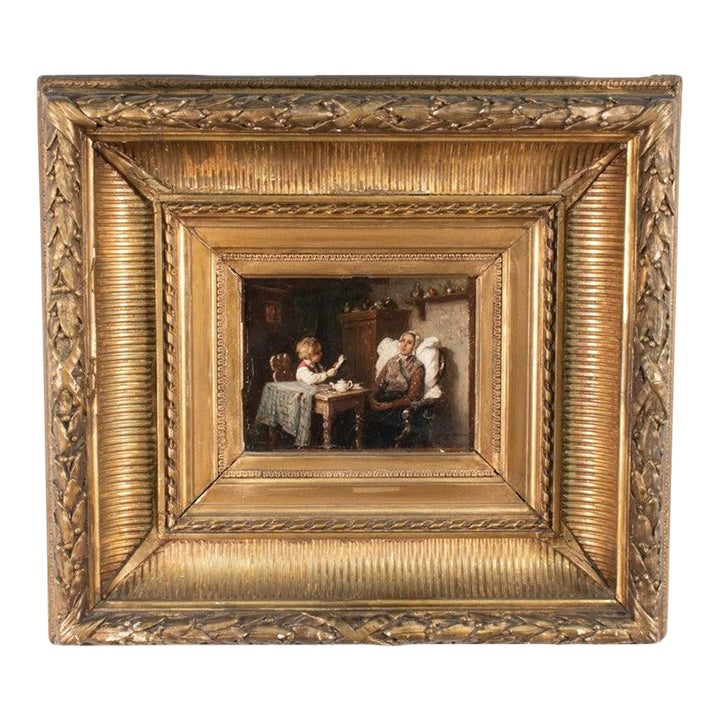 Late 19th Century Oil on Board by Johann Georg Meyer Van Bremen (German ...