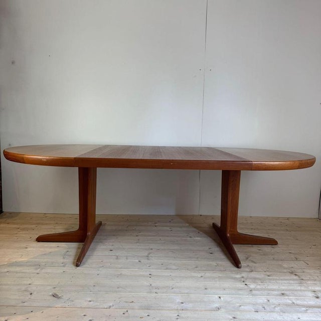 Danish Extendable Round Teak Dining Table, 1961 | Chairish