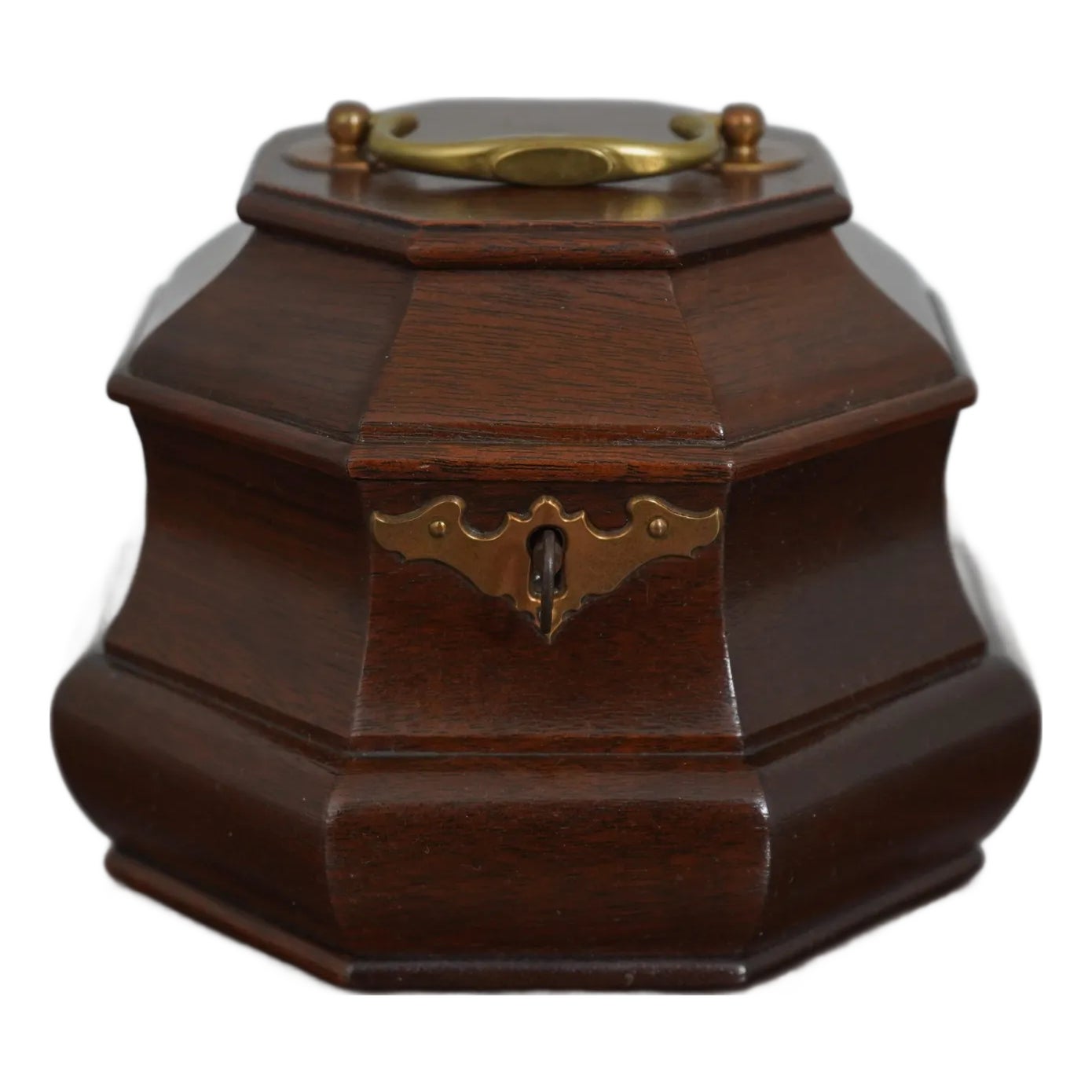 1950s Kittinger Colonial Williamsburg Octagonal Mahogany Tea Caddy ...