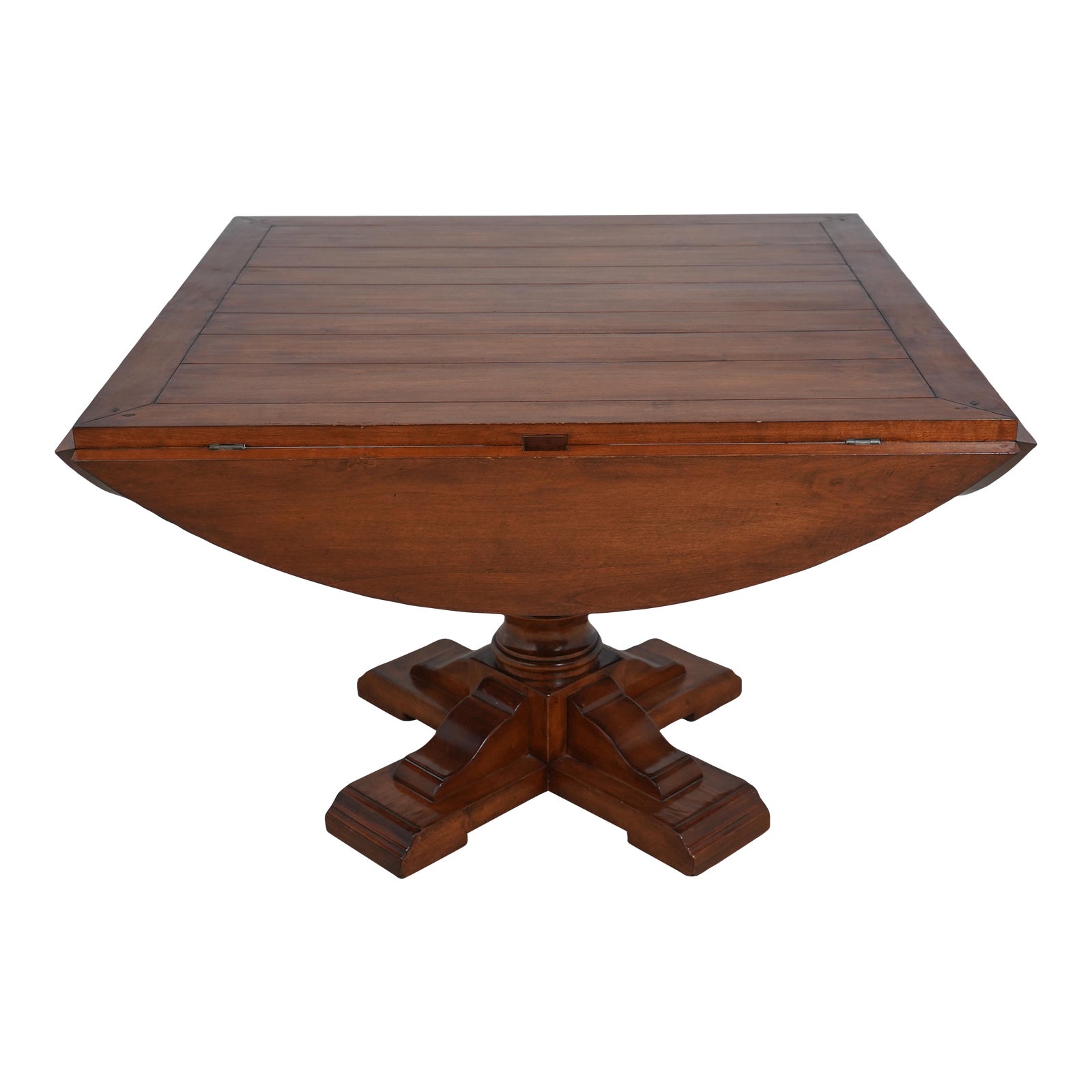 Drop Side Square or Round Tavern Dining Room Table | Chairish