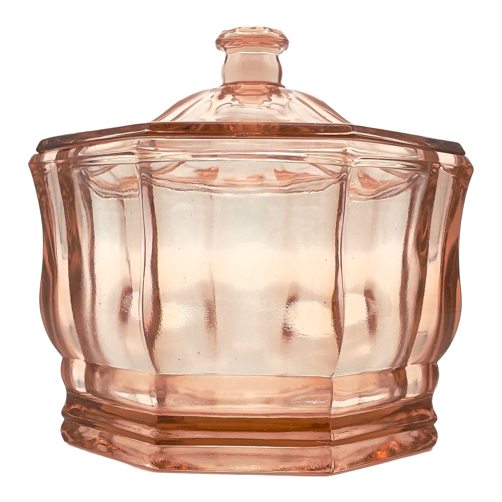 1950s Indiana Glass Selenium Glow Uv Reactive Pink Depression Glass ...