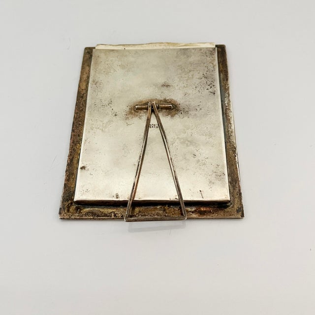 Abalone Shell and Alpaca Silver Picture Frame, 1950s | Chairish