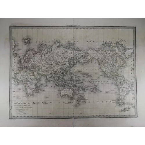 Mid 19th Century Ancient Mercator Map | Chairish