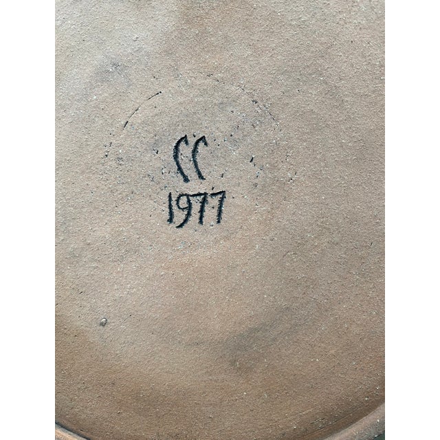 1970s Vintage Clarence Cameron Decorative Owl Charger | Chairish