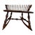 Vintage Comb Back Wood Rocking Chair | Chairish