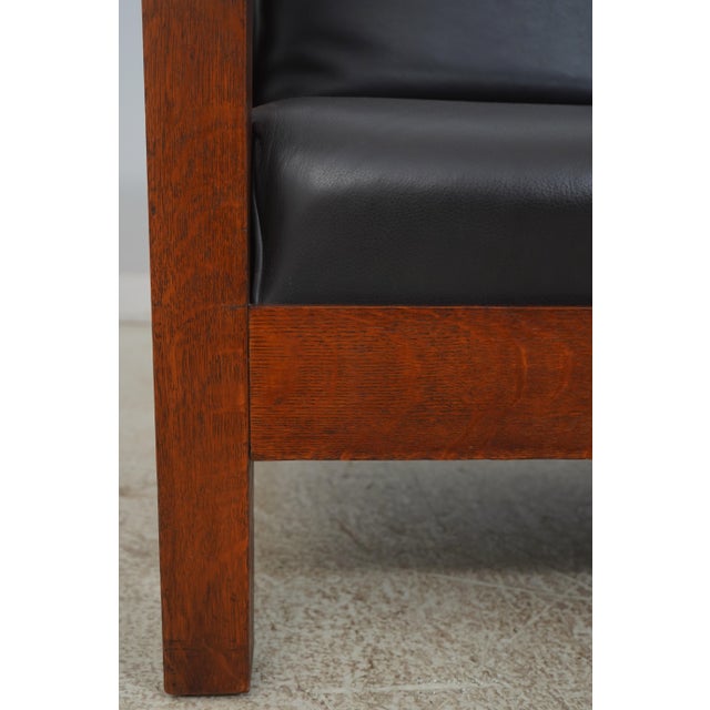 Quaker Mission Craft Stickley Style Vintage Mission Oak Sofa | Chairish