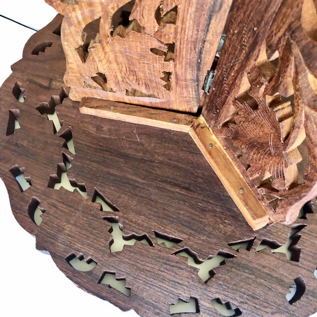 Middle Eastern Syrian Inlaid Carved Wood Table | Chairish