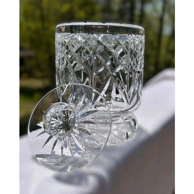 Waterford Crystal Glass Biscuit Barrel Jim O’Leary | Chairish