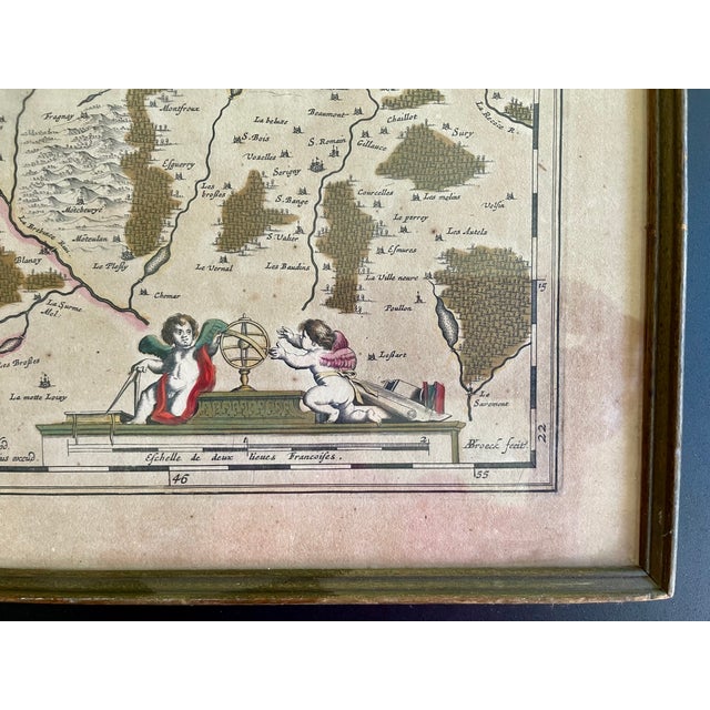 1640 Willem Blaeu Map of Charolois, France (Burgundy) | Chairish