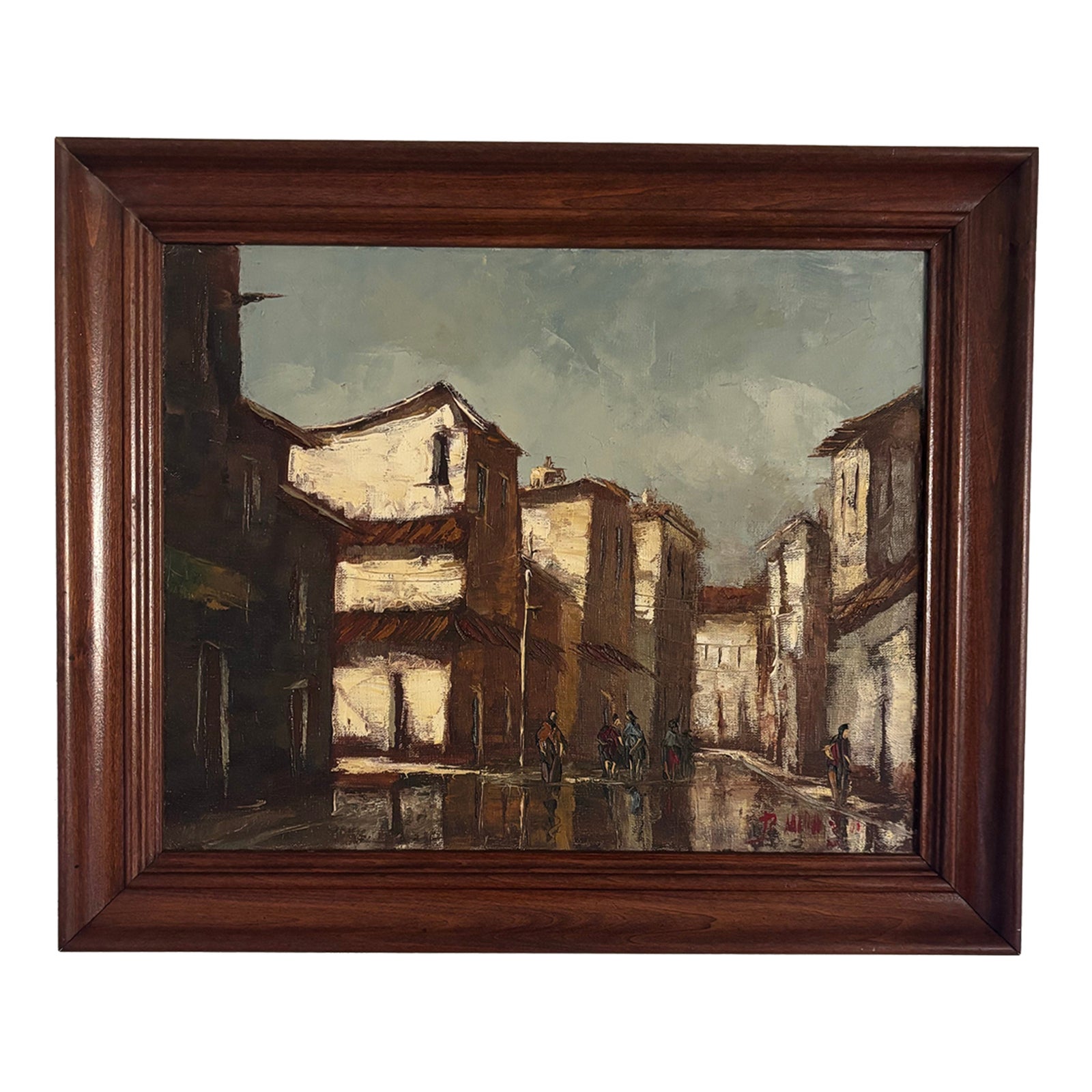 Vintage Original Oil Painting by José Alberto Mora, Venezuela, Circa ...