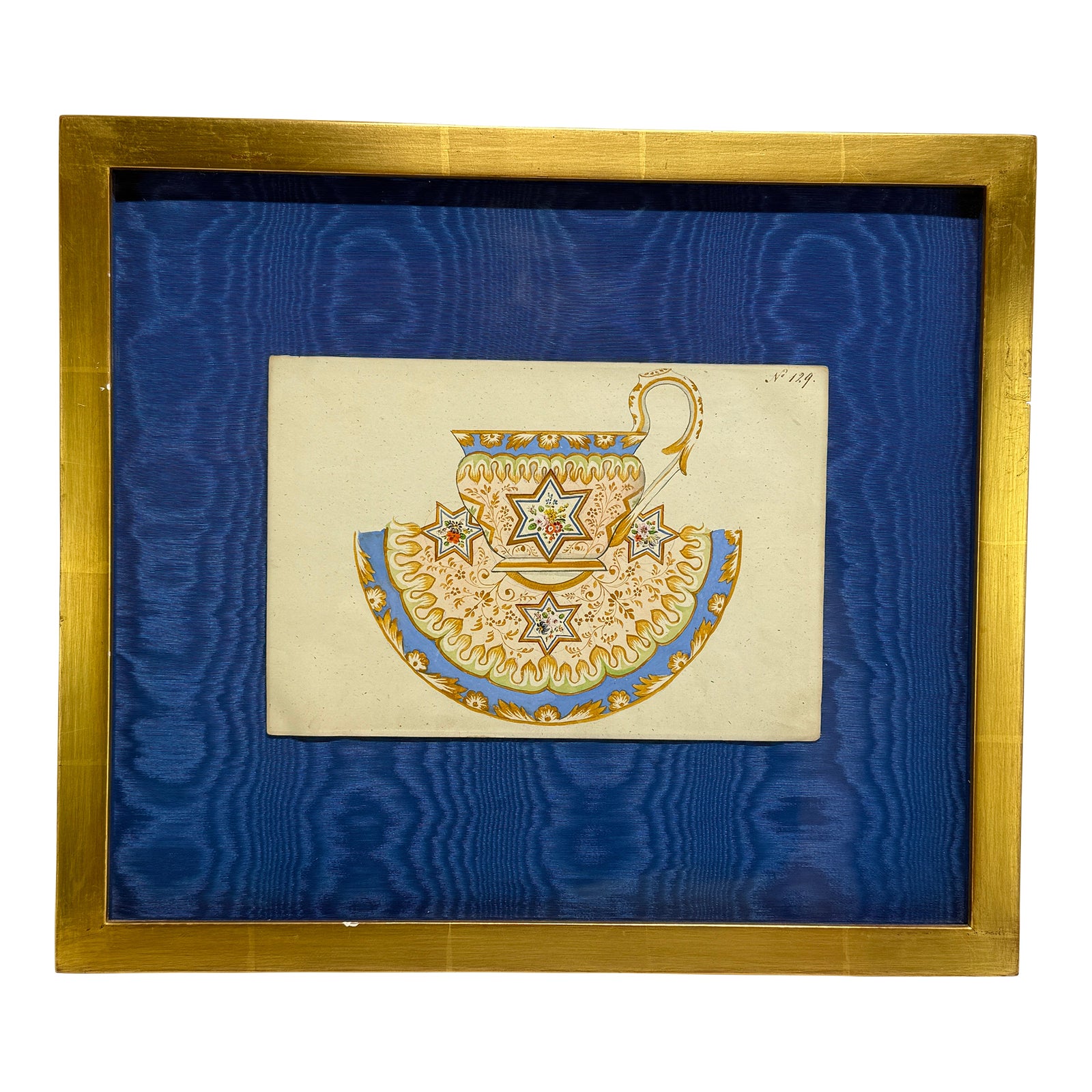 Viennese Porcelain Design Watercolor, Alt-Wiener Porzellan Fabrik, Ca ...