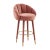 Myla Salmon Swivel Bar Stool | Chairish