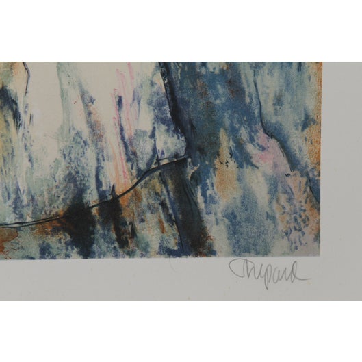 Richard Shepard Lithograph - Girl Holding Flowers | Chairish