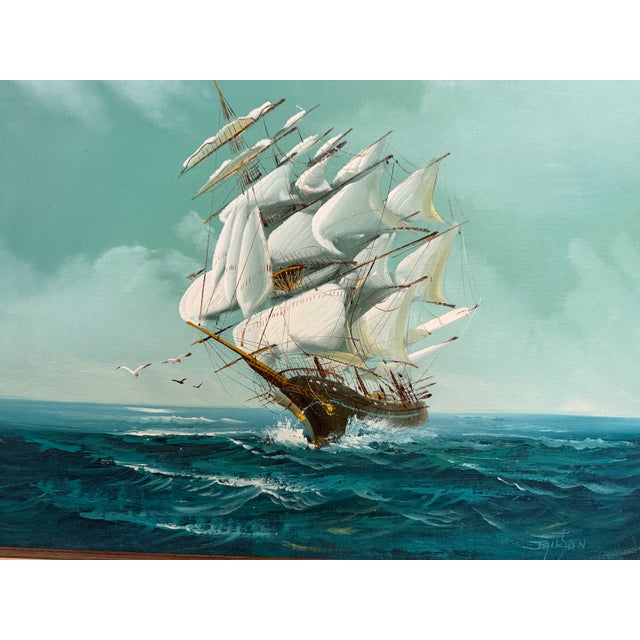 Late 20th Century Listed Artist Hewett Jackson Original Oil Painting ...