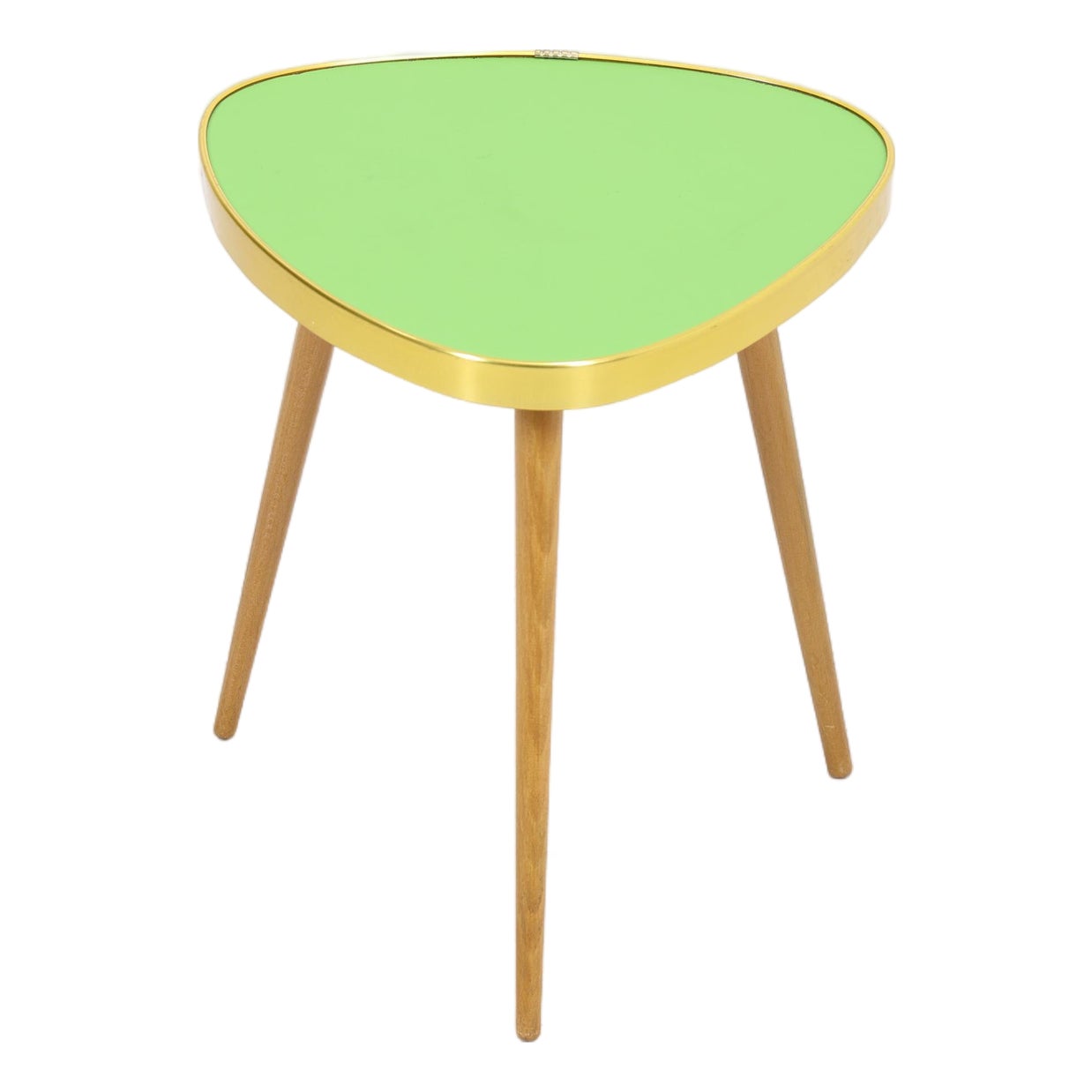 Mid-Century Kidney-Shaped Green Plant Stand, 1960s | Chairish