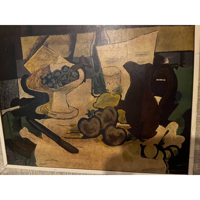 1960s Georges Braque French Mid Century Modern Abstract Cubism Framed ...