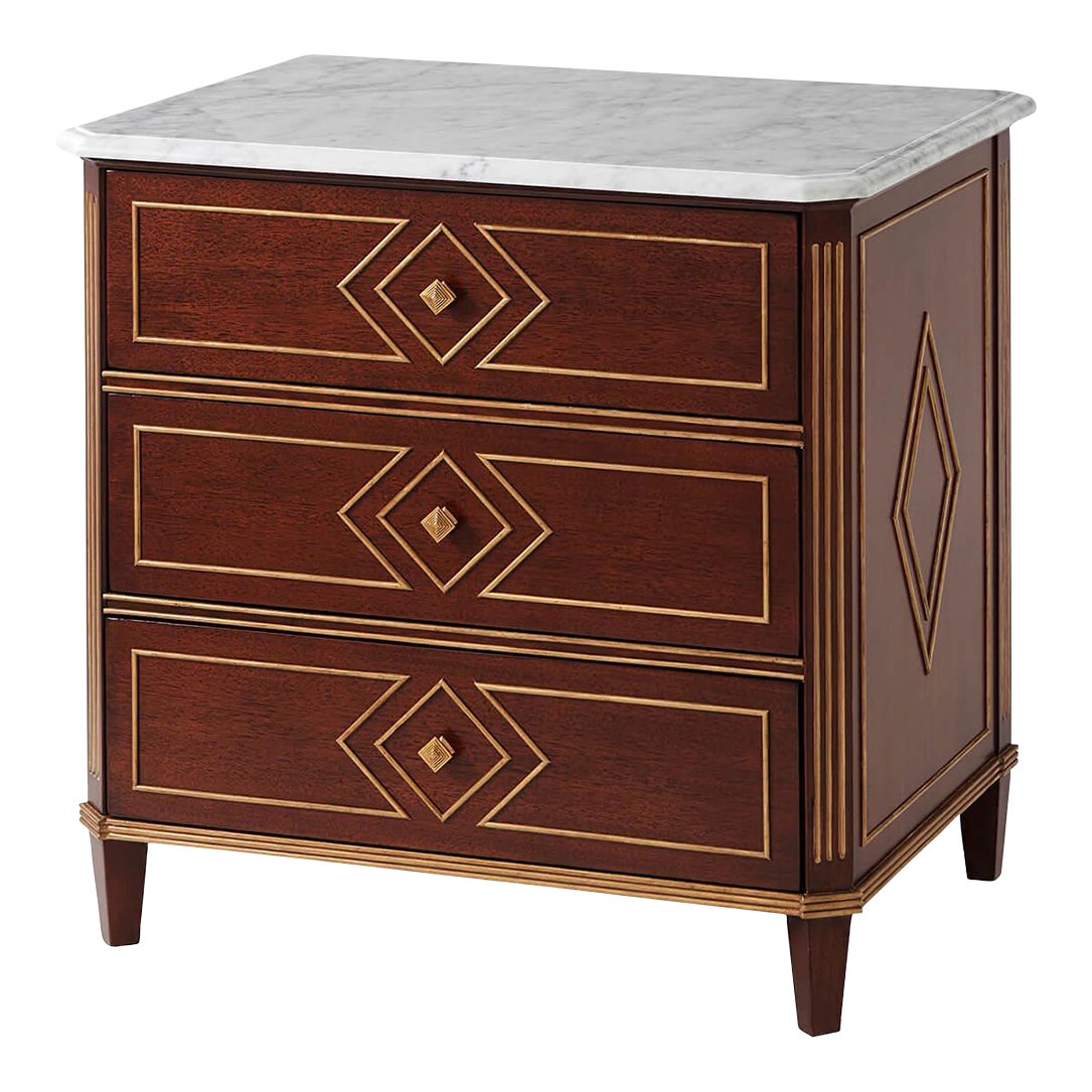 Neoclassic Style Nightstand | Chairish