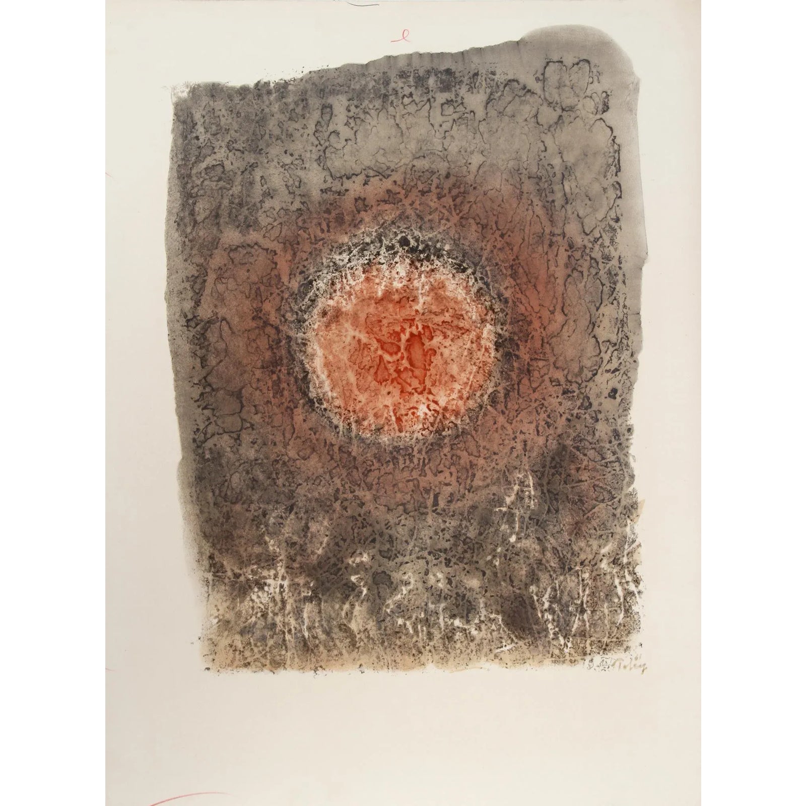 Untitled, Mark Tobey Lithograph, Signed in the Plate | Chairish