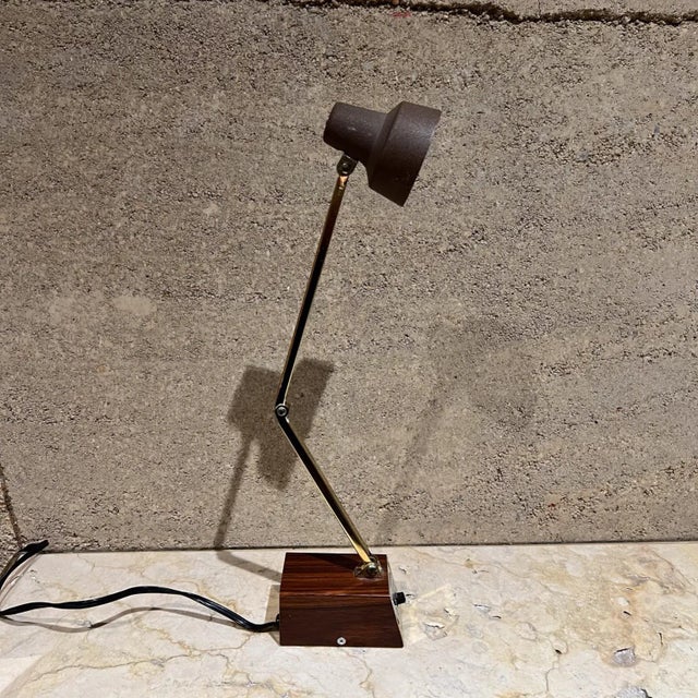 1960s Tensor Wood Desk Lamp Swivel High Intensity | Chairish