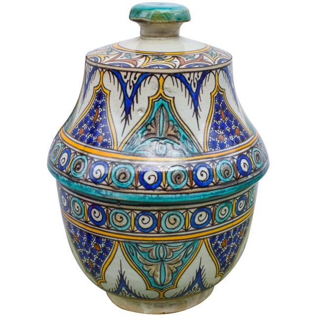 Antique Andalusian Ceramic Box | Chairish