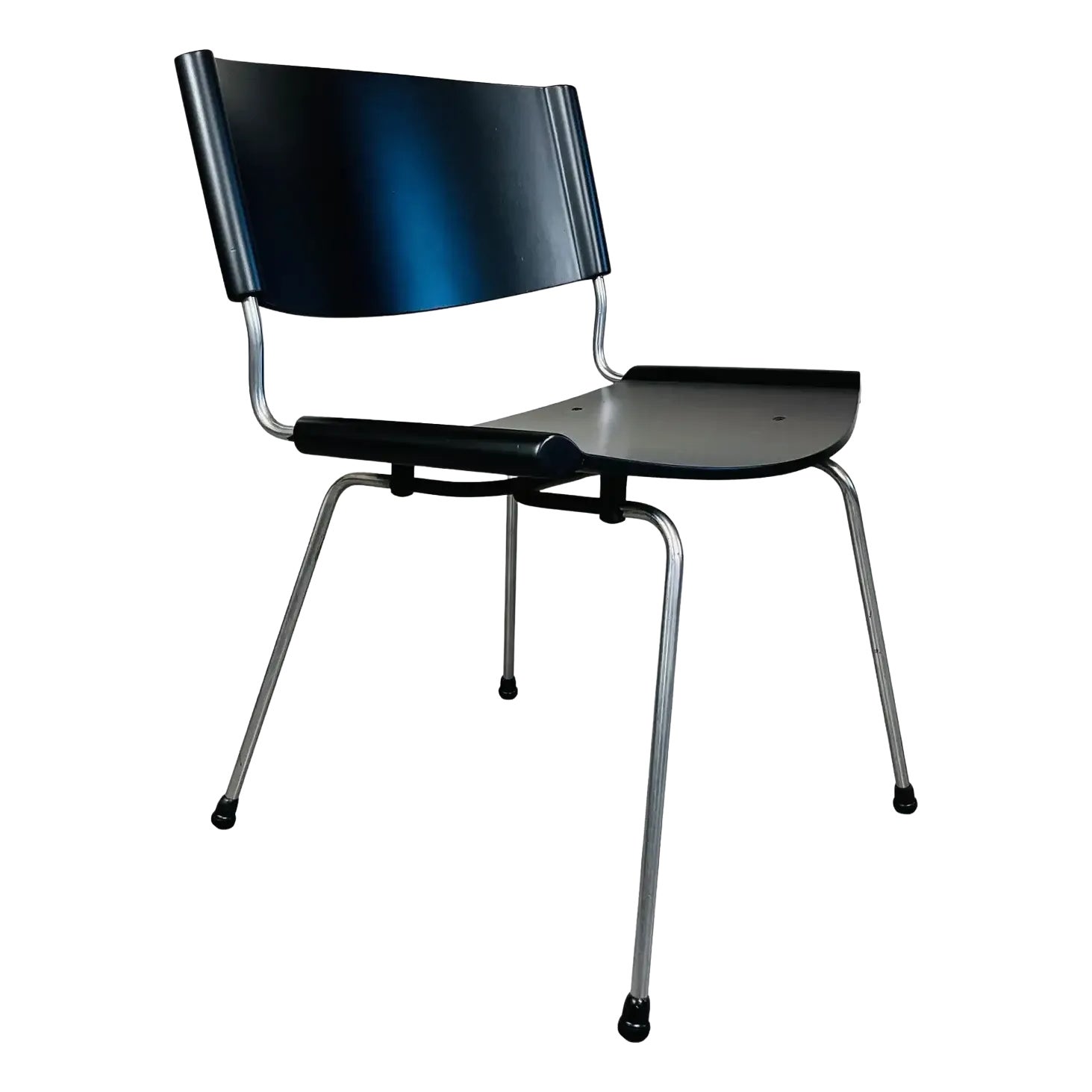 Nanna and Jorgen Ditzel Black Lacquered ‘Badminton’ Chair | Chairish