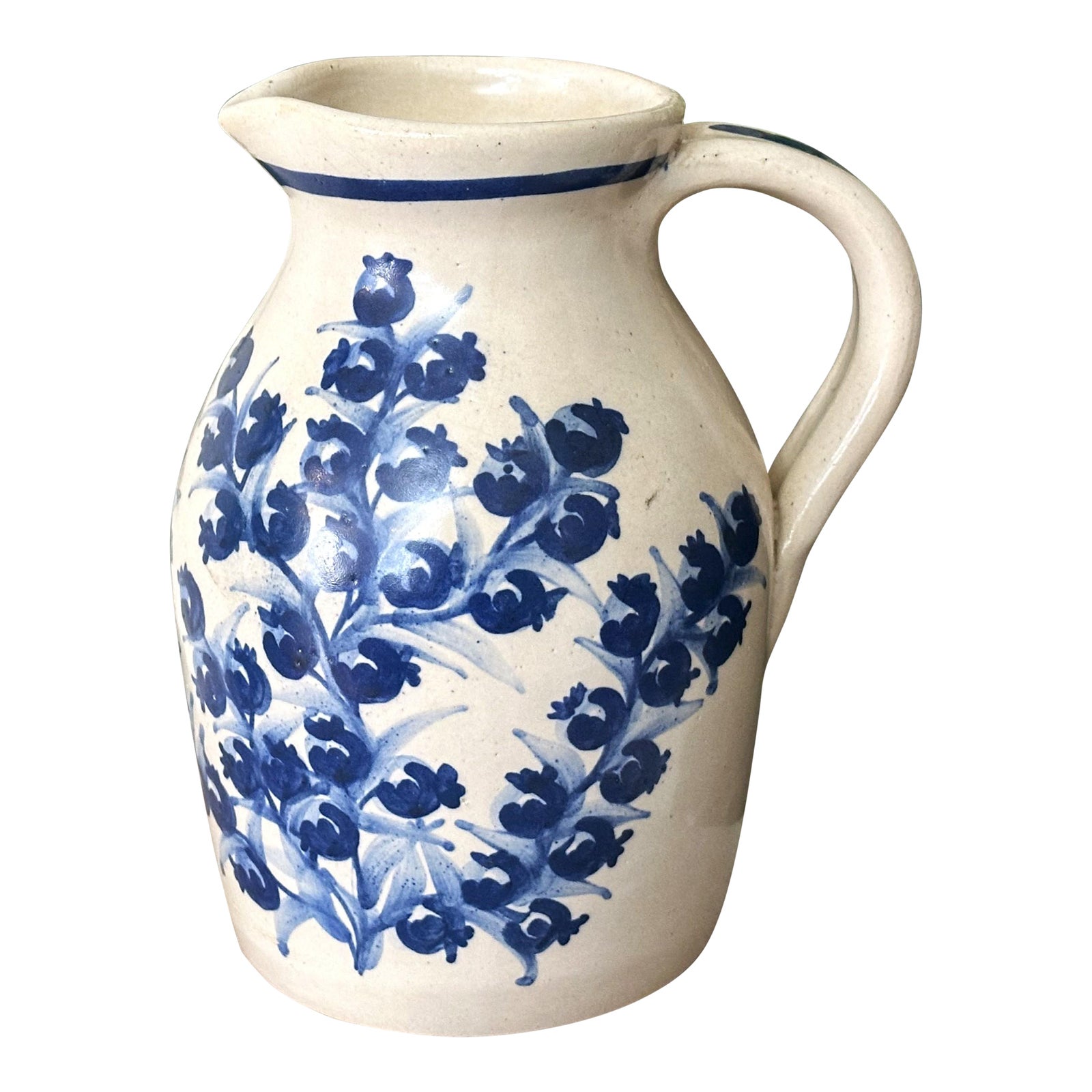 Stoneware Pitcher by Dorchester Pottery – 32 Oz Vintage Blueberry ...