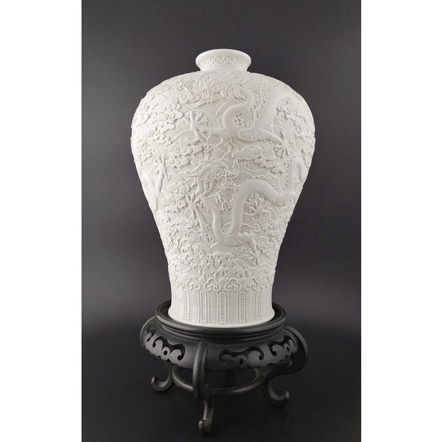 Chinese Porcelain Dragon Meiping | Chairish