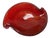 Italian Modern Ruby Red Murano 'Bollicine' Bowl With Gold Fleck | Chairish