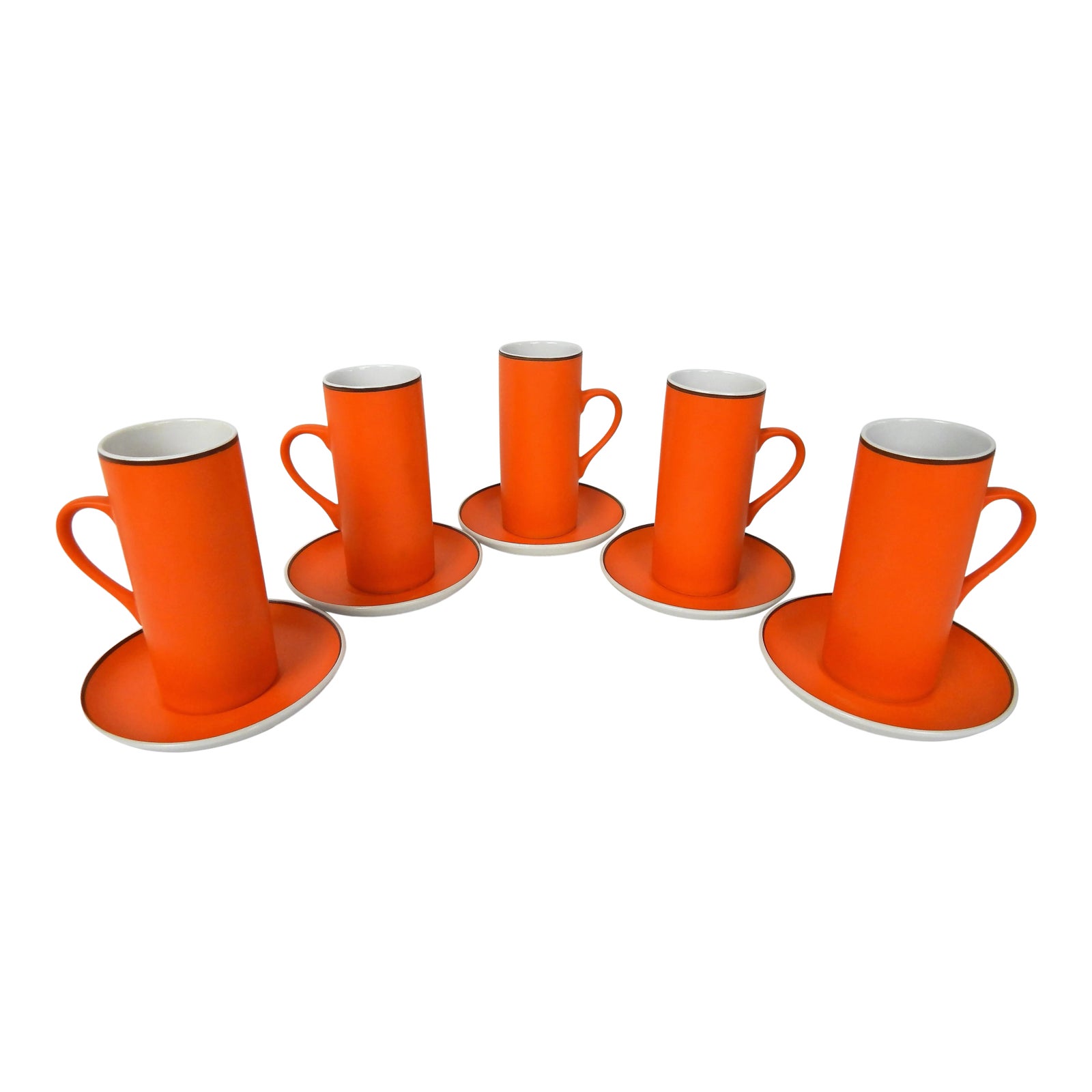 Schmid Porcelain Espresso Set, S/5 | Chairish