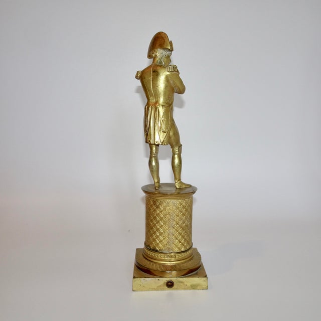 19th Century Gilt Bronze Napoleon I on Gilt Bronze Base | Chairish