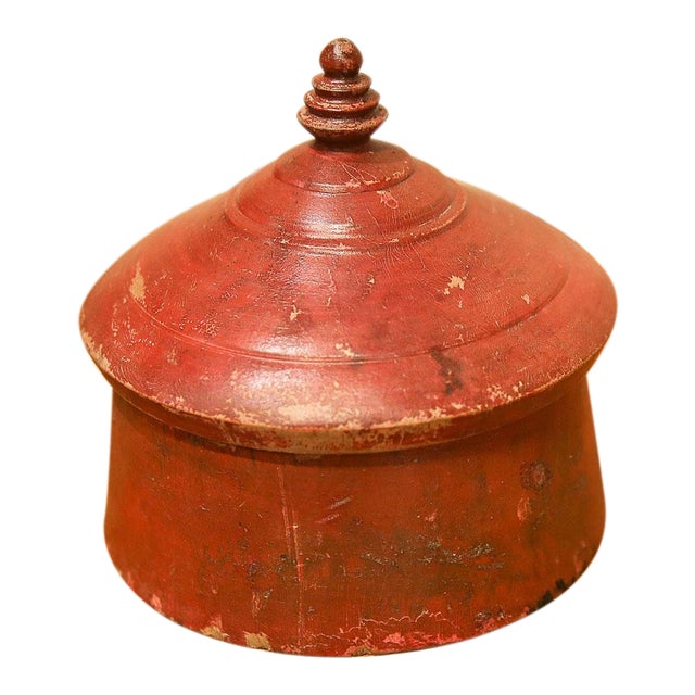 Late 20th Century Old Tibetan Tikka Box | Chairish