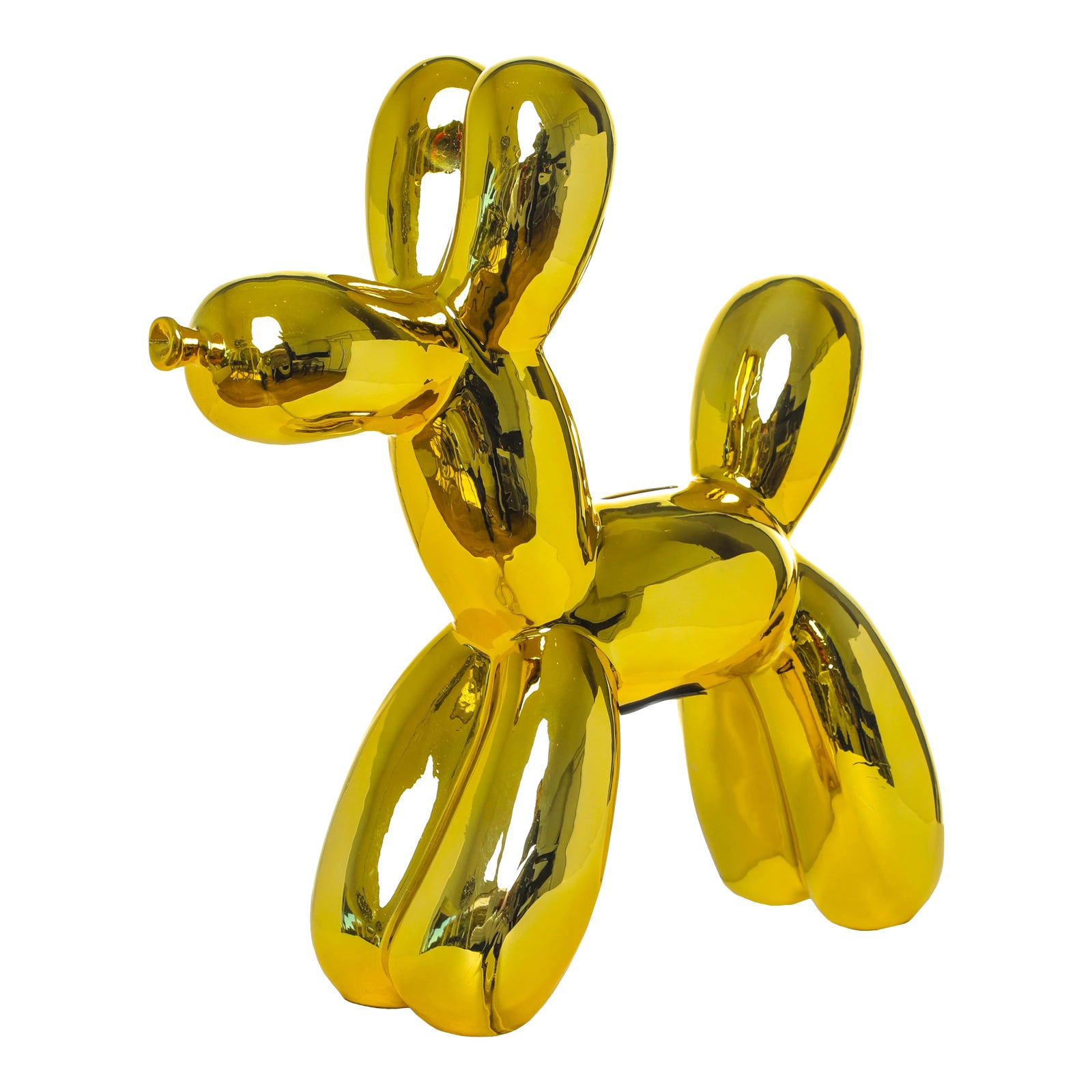 Interior Illusions Plus Yellow Balloon Dog Bank - 12" Tall | Chairish