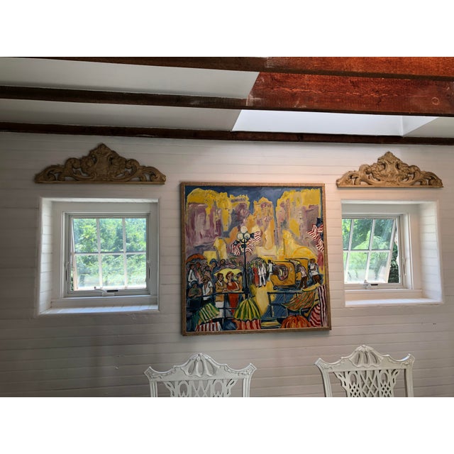 Plaster Architectural Pediments - a Pair | Chairish