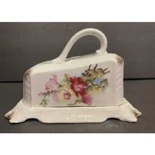 Antique Cheese Dish Porcelain With Lid | Chairish